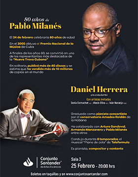 80 años de Pablo Milanés, Daniel Herrera en concierto | Universidad de ...
